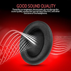 Krone Kalpasmos Professional Replacement Earpads for Sony WH-1000XM3, Compatitable with Sony WH-1000XM3 Noise Cancelling Headphone Luxury Soft Leather Memory Foam Black