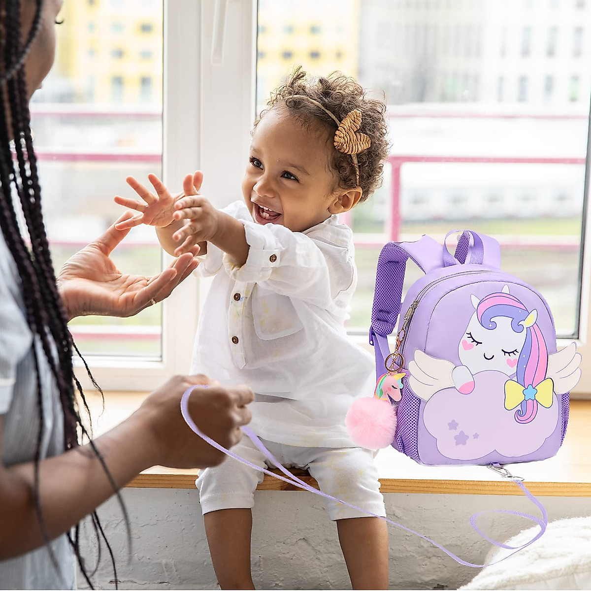 Jumpopack Unicorn Backpack for Girls Toddler Backpack for Girls Preschool Backpack Kids' Backpacks Small Mini Toddler Backpack Toddler Bookbag