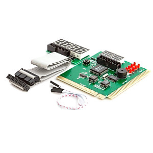 Kingwin PC Computer Motherboard Analyzer Kit [Digital PCI & ISA PC SDRAM NA Motherboard]. 4 Digit PCI & ISA PC Tester, Diagnostic Debug Post Card External Display (CMBA-4)