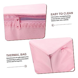 SOLUSTRE Packing Cake Insulation Bag Insulated Food delivery Bag Cake Insulated Bag with Handle Food delivery Bag for Cake Grocery delivery Bag Catering Bag Barbecue Non-Woven Bags Cake Bag