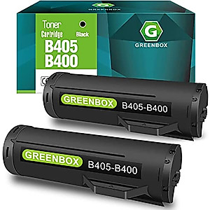 GREENBOX Remanufactured B400 Toner Cartridge Replacement for Xerox B400 B405 106R03584 High Yield for VersaLink B400 B400N B400DN B405 B405DN Printer (24,600 Pages, 2 Black)