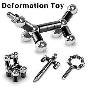 LARAH Black Fidget Pen Toy, Sensory Tool EDC Fidgeting Game for Adults, Cool Gadget Best for Stress and Anxiety Relief and Kill Time,Novelty Gifts for Teen and Adults