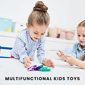 Pack of 3 Mini Pop it Keychain Fidget Toy, Stress Relief , Square Keychain Pop it, Mini pop Keychain, Anti Anxiety Toys for Kids and Adults Autism