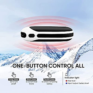 Hand Warmers Rechargeable, 2 in 1 Electric Hand Warmer Reusable with 3 Heating Modes, Portable Pocket Heater 9000mAh Power Bank, Great Gift for Christmas Outdoors, Camping