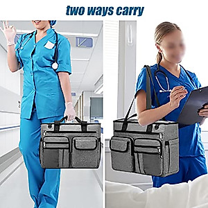 Large Utility tote Bag for Teacher Work Working Teaching Accessories with Laptop Compartment Appreciation Gift New Nurse Nursing Student Essentials School Supplies CNA Clinical Bag Multiple Pockets