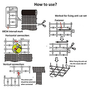 Cat Scat Mat with Spikes,Cat Repellent Indoor & Outdoor Scat Mat, Deterrent Scat Mats for Cats and Dogs for Garden, Porch, Home, Anti-Cats Network Digging Stopper Prickle Strip,200x30cm