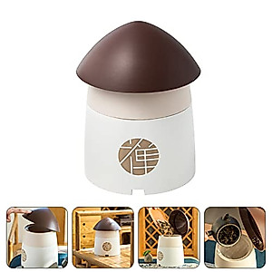 NUOBESTY Bedroom pc Waste Lid Cartoon Shaped Household Bathroom Convenient Trash Cover Can Room Container Push Mushroom Style Push- Paper Living Practical Mini Plastic Home Plastic Bins Plastic Bins