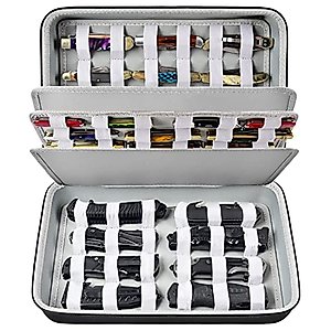 ALKOO Knife Display Case for Pocket Knifes, Knives Displaying Storage Box and Carrying Organizer Holds up to 44+ Folding Knife for Survival, Tactical, Outdoor, EDC Mini Knife (Case Only)