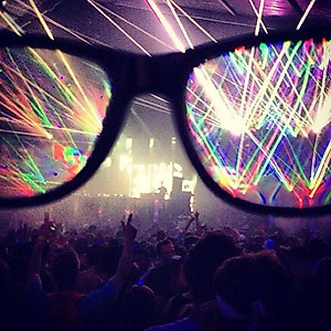 Diffraction Glasses Effect - Rave Accessories - Black