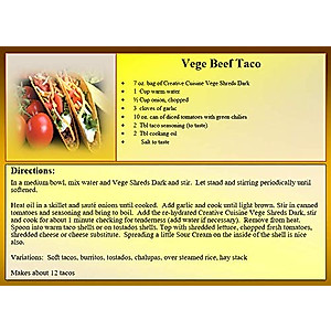 Vege Shreds Dark, Veggie Shreds, Veggie Meat (7 ounce package)