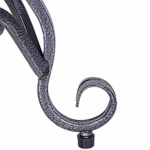 HOMCOM 25 Bottle Horizontal Free Standing Wine Rack Stand Wood and Metal - Black