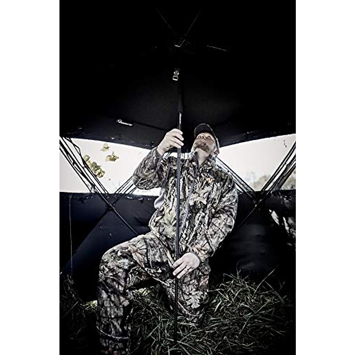 Ameristep Blind Hub Support Stick and Shooting Stick | Hunting Blind Stabilizer & Shooting Stick, Black