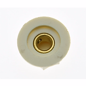 KIAISH Set of 3 Aged White Brass Insert USA Spec 1/4" Large and Small Knobs Bass Knobs for Jazz J Bass