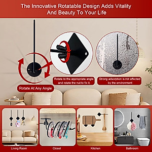 ADDCUP Multifunctional Swivel Hook, Tumbler Lid and Hat Storage Organizer, Tumbler Lid Storage Hook, Hat Hooks for Wall, for Cups, Baseball Caps, Cup Lid Organizers (2 Pcs-Round)