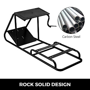 VEVOR Racing Simulator Stand Adjustable Steering Wheel Stand Carbon Steel Racing Wheel Stand fit for Logitech G25, G27, G29, G920, Racing Wheel Gaming Stand, Not Included Wheel,Pedals and Chair