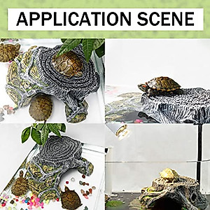 Hamiledyi Reptile Hideout Cave Resin Rock Lizard Hideout Cave Amphibians Hideaway Reptile Habitat Decoration for Lizards Chameleons Geckos Frogs Turtles Snakes