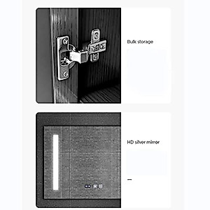 BDDIE Smart Bathroom Mirror Cabinet | Closet | Solid Wood Bathroom Mirror Anti-Fog Vanity Mirror | with Storage Compartment