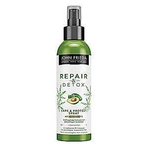 John Frieda Repair & Detox Care & Protect Spray with Avocado Oil and Green Tea, 200 ml