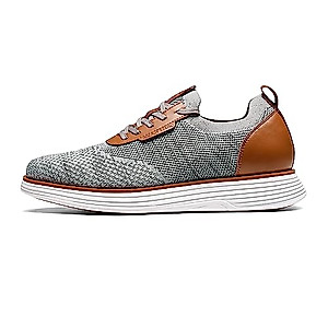 Bruno Marc Men's Mesh Dress Sneakers Casual Business Oxfords Comfortable Shoes, Grey, Size 9.5, SBOX2317M