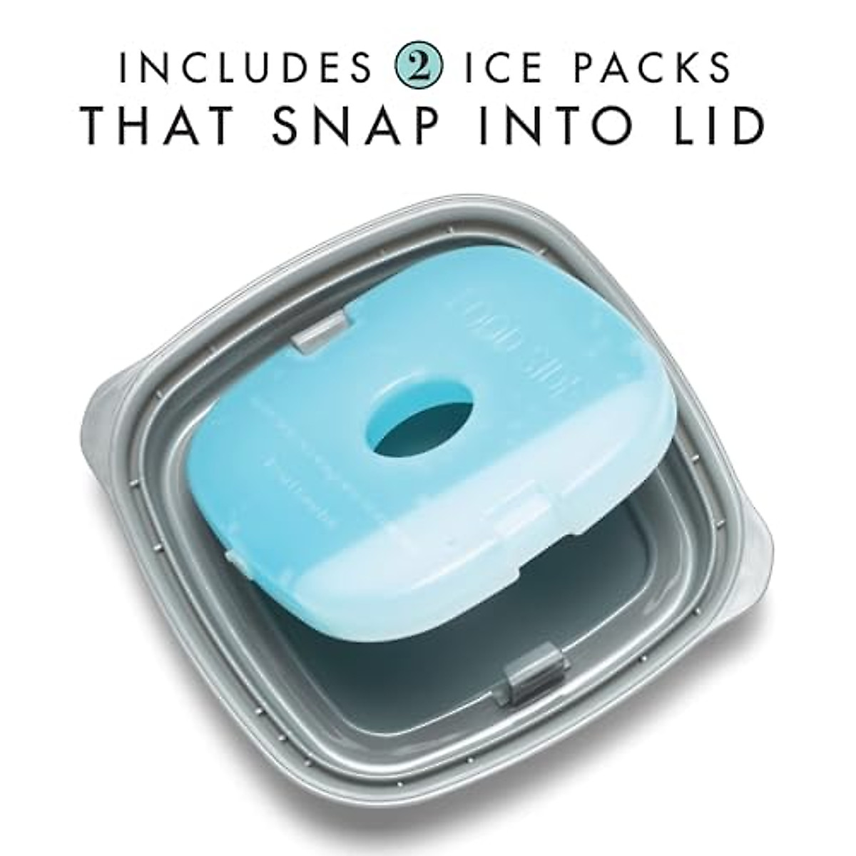 Fit & Fresh Stak Pak Set, 6 Piece, Plastic, New Multicolored