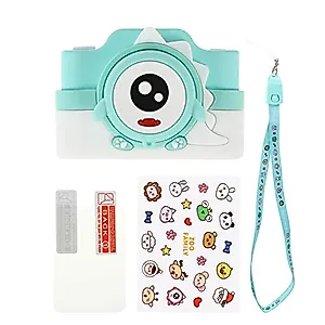 Lurrose Childs Camera Cartoon Digital High Definition: Cartoon Kids, Blue Rechargeable Video Recorder, 32g Mini Kid Toys for New Year Birthday Festival Souvenir Girl Toddler Toys