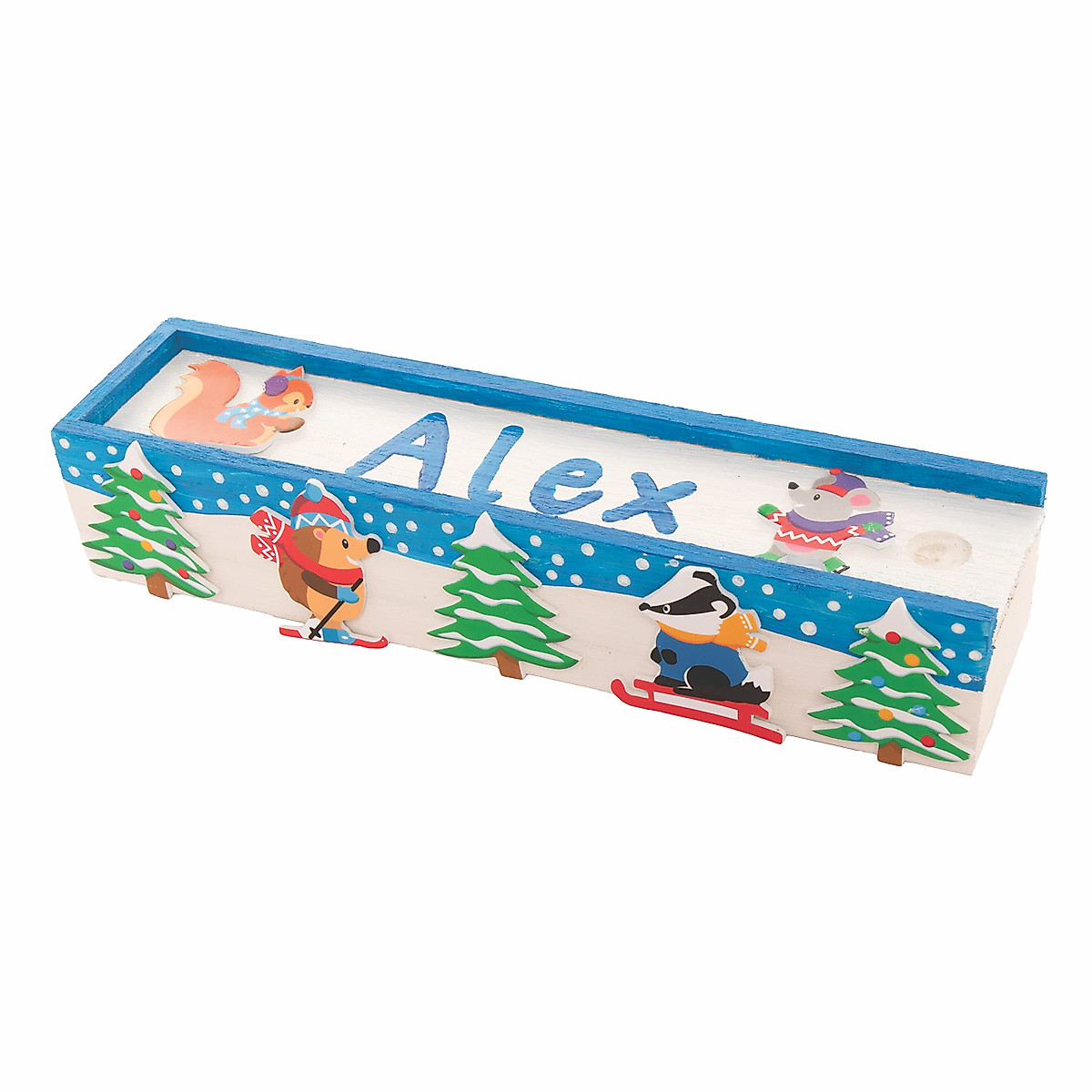 Baker Ross FC285 Winter Woodland Foam Stickers - Pack of 200, Kids Stickers, Ideal for Children's Arts and Crafts Projects, Great for Card Making and Scrapbooking