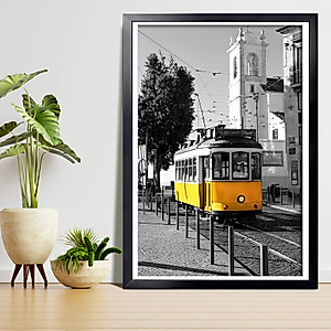 LaVie Home 30 x 42 Poster Frame Black, Display Pictures 27x40 with Mat or 30x42 Without Mat, Stable and Sturdy Picture Frame and Polished Plexiglass, Horizontal and Vertical Format of The Wall（1 Pack）