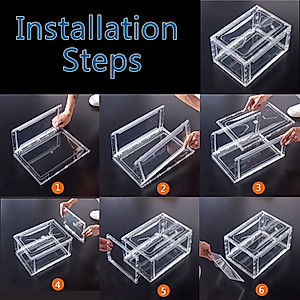 Shoe Boxes Clear Plastic Stackable Shoe Storage Organizers For Man and Women