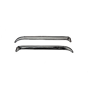 Auto Ventshade AVS 12505 Ventshade with Stainless Steel Finish, 2-Piece Set for 1965-1978 Volkswagen Beetle