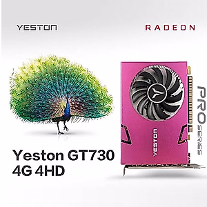 Yeston GT730 4GB 4HDMI Gaming Graphics Cards ,128 bit DDR3 993/1600MHz 4-Screen Graphics Card Support Split Screen 10bit Color Depth HDR with 4 HDMI Ports