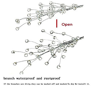 GDNS Dandelion Chandelier Firework Chandeliers LED Light Crystal Pendant Lighting Ceiling Light Fixtures Chandeliers Lighting,Dia 23.5 inch