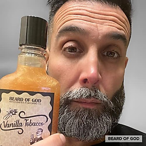 Titanium Beard Wash Shampoo Soap, Moisturizes, Nourishes & Repairs - Handcrafted & Made in USA (Vanilla Tobacco)