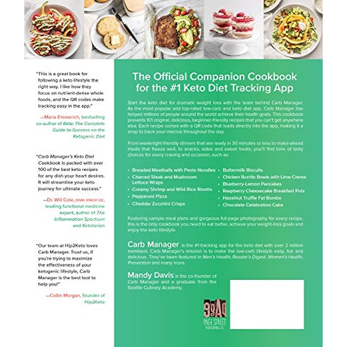 Carb Manager's Keto Diet Cookbook: The Easiest Way to Lose Weight Fast with 101 Recipes That You Can Track with QR Codes
