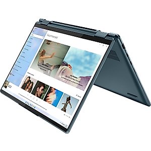 Lenovo 2022 Yoga 7i 2-in-1 Laptop 14" 2.2K Touchscreen Intel EVO Platform 12th Core i7-1255U Iris Xe Graphics 16GB RAM 1TB SSD WI-FI 6E Thunderbolt 4 Backlit KB w/ FP Windows 11 RATZK 32GB USB