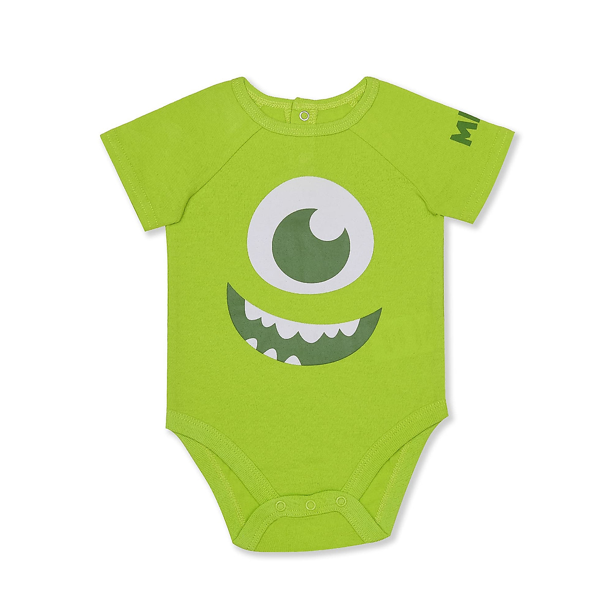 Disney Monsters Inc Boys’ Mike or Sully Short Sleeve Bodysuit and Jogger Pants Set for Newborn and Infant