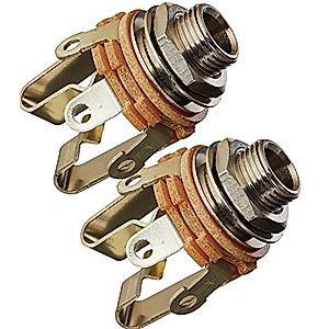 Switchcraft Type 12B (Pack of 2) Stereo 3-Conductor Input Jack, 1/4", Double Open Circuit, Made in USA