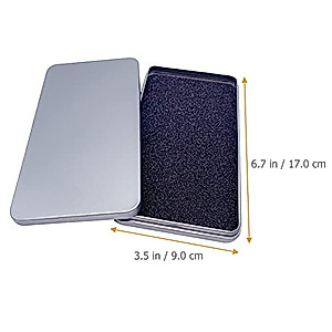 IMIKEYA 16 Pcs Tempered Film Storage Box Phone Case Container with Lid Containers with Lids Storage Cubes with Lid Jewelry Holder Lightweight Phone Shell Organizer Gift Box Tinplate Usb