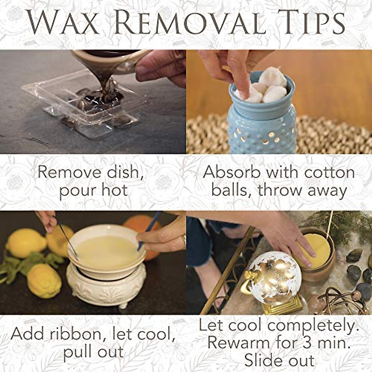 CANDLE WARMERS ETC. Fireplace Illumination Fragrance Warmer- Light-Up Warmer for Warming Scented Candle Wax Melts and Tarts to Freshen Room, Grey Hearthstone