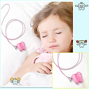 60 Pieces Lost Teeth Saver Necklace Organizer Milk Teeth Storage Box Necklace Cute Fairy Baby Teeth Keepsake Holder Children Teeth Save Box for Lost Teeth Storage Box, Children's Day Gifts