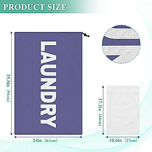 RunningBear Purple Laundry Bag Travel Laundry Bags Travel Laundry Bags with Drawstring Large Hamper Bag for Travel Camp