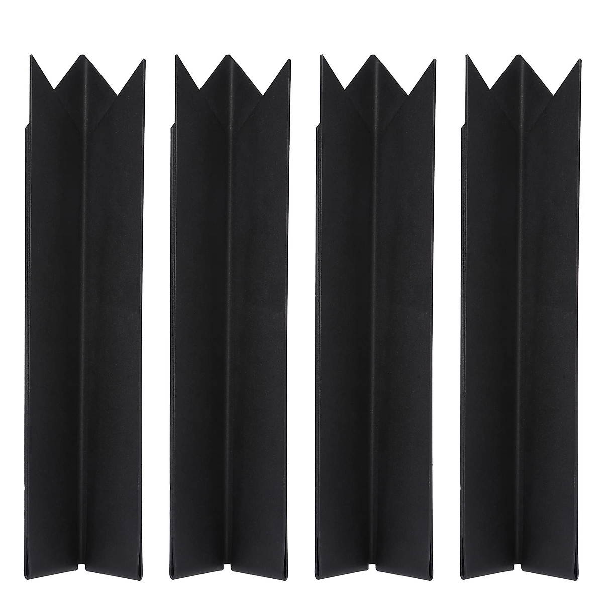 Benmachu 4 Pack 90°Connector Clips, 10" Corner Clips Height Cor-Ten Metal Stakes for 6 & 8 inch Tall Steel Landscape Edging,Black