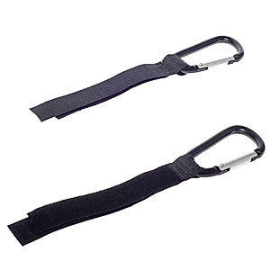 ZUJARA Double Kayak Storage Straps System Comes with 2 Carabiner Paddle Clips - Double Kayak Hanger, Alternative to Kayak Rack for Garage