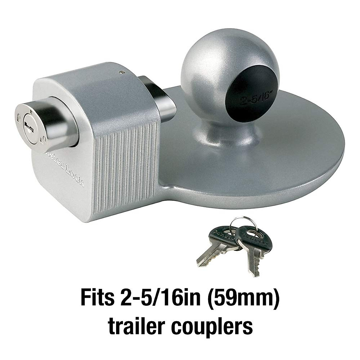 Master Lock Trailer Lock, Trailer Coupler Lock, Fits 2-5/16 in. Couplers, 378DAT
