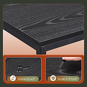 WLIVE Tall C Shaped End Table, 28 Inches High Small Side Table for Sofa, 11.81" D x 18.9" W Large Storage Space, Couch Table That Slides Under, Tv Tray for Living Room, Bedroom, Home, Office, Greige