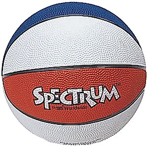 S&S Worldwide Spectrum™ Red/White/Blue Basketball Official Size, Official