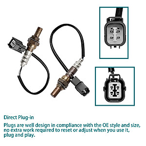 O2 Oxygen Sensor Upstream Downstream 2Pcs Compatible with Honda CR-V Replaces# 234-9005, 234-4125