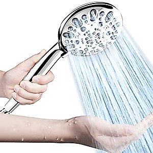 Welan Shower Heads with Handheld, 8 Modes Shower Heads high pressure, 60 inch Stainless Steel Shower Hose -Shower Head Holder, Combo Handheld Shower Head, RV High Pressure Camper Shower Heads