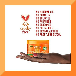 Cantu Leave-In Conditioning Cream for Natural Hair with Pure Shea Butter, 12 oz (Pack of 2) (Packaging May Vary)