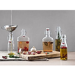 Bormioli Rocco Glass 8.5 Ounce Swing Top Bottle, Set of 4