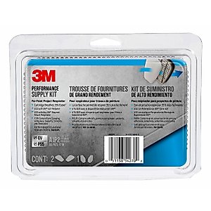 3M Performance Supply Kit, Contains 1 Pair of Cartridges & 2 Pairs of P95 Filters, Replacement Cartridges for 3M 6000 Series, For Paint Project, Use With Any 3M Bayonet Mount Respirator (6022P1-DC)